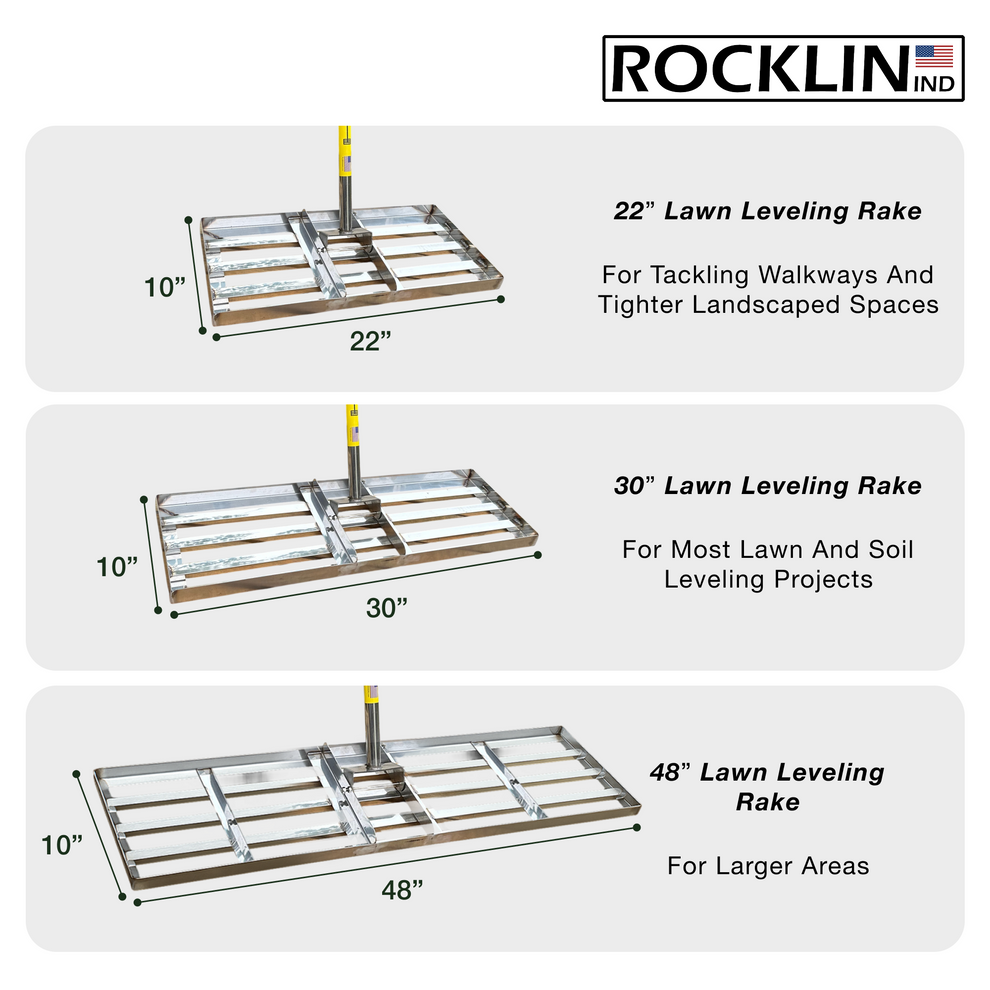 Rocklin™ Lawn Leveling Rakes – Rocklin Industry